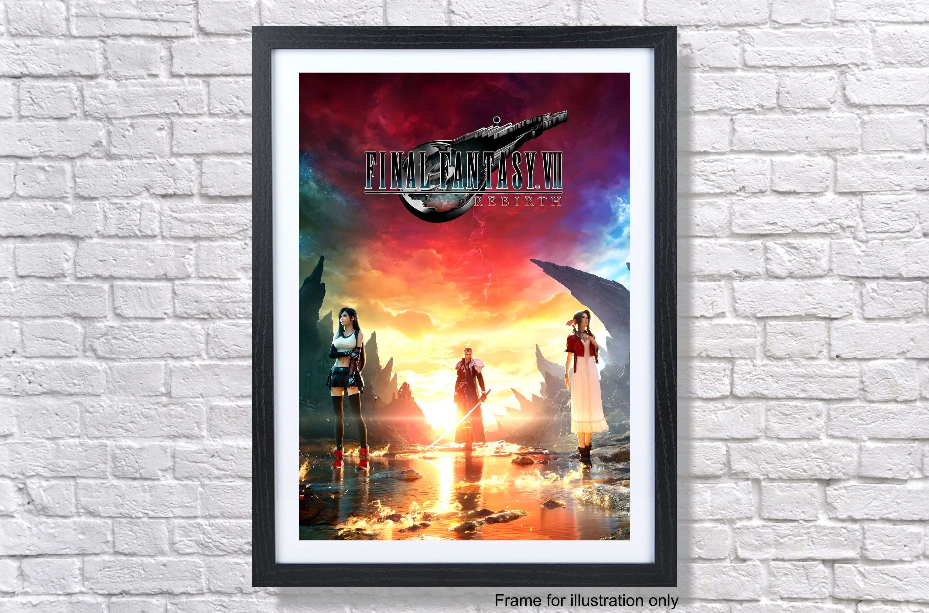 Final Fantasy VII Rebirth Game Poster – Blackheart Prints