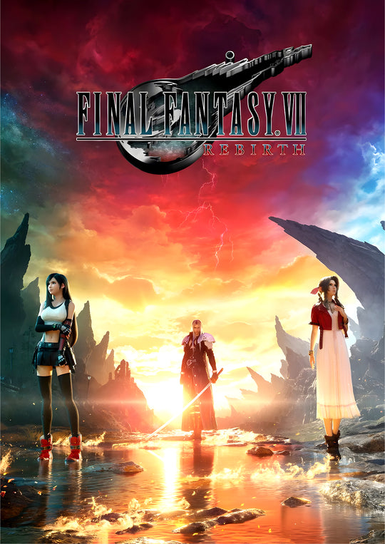 Final Fantasy VII Rebirth Game Poster – Blackheart Prints