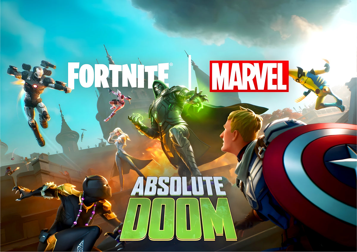 Fortnite Marvel Absolute Doom Game Poster – Blackheart Prints