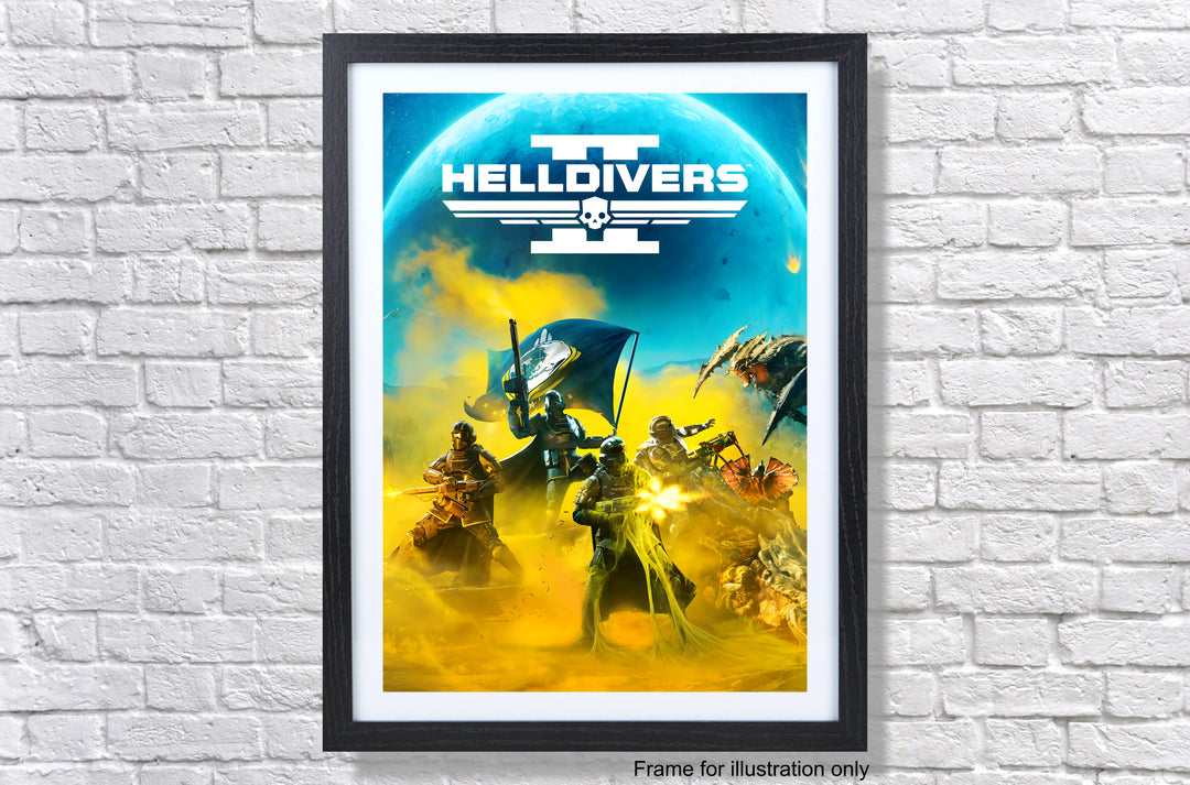 Helldivers 2 Game Poster – Blackheart Prints