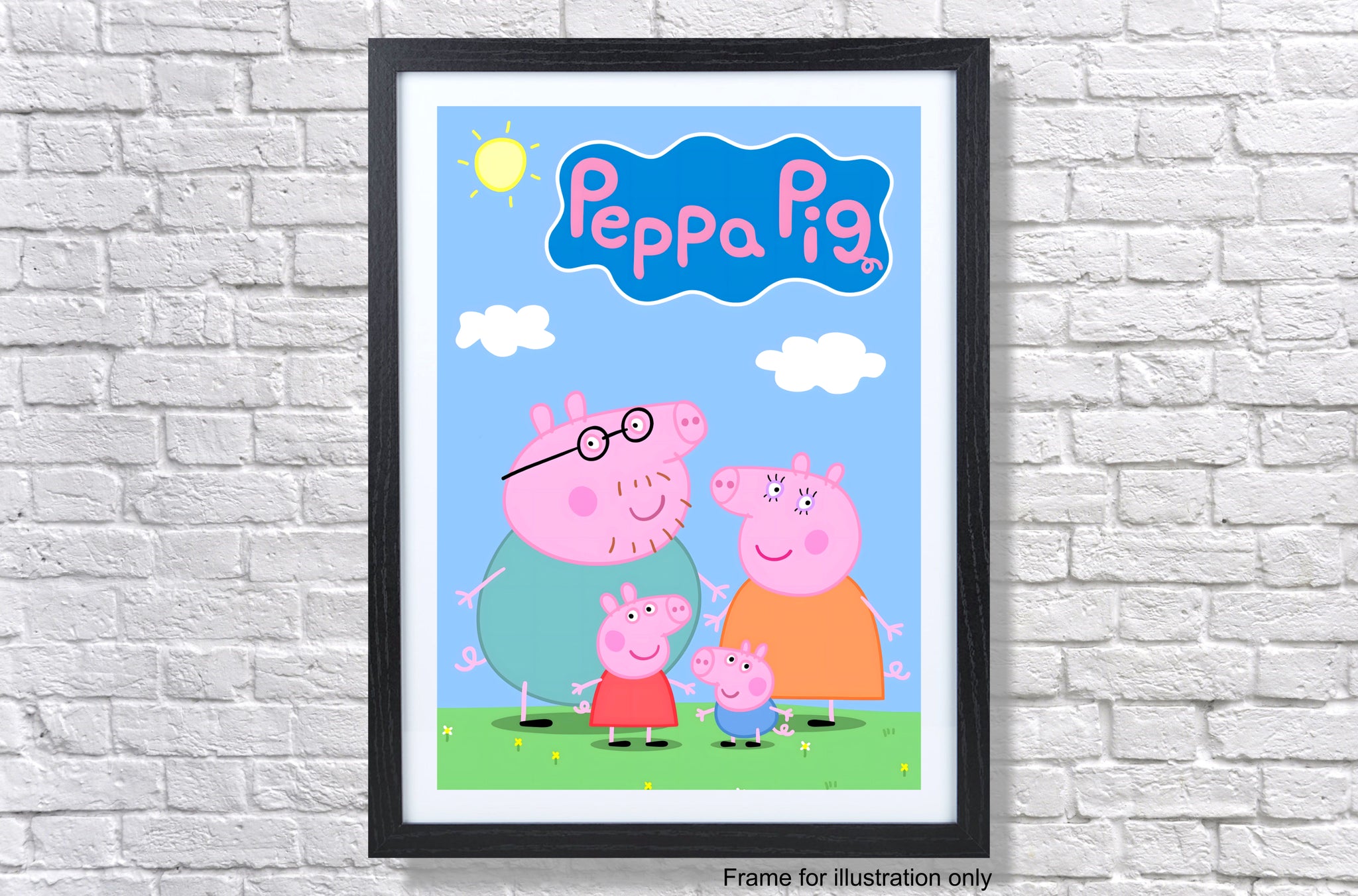 Peppa Pig Poster – Blackheart Prints
