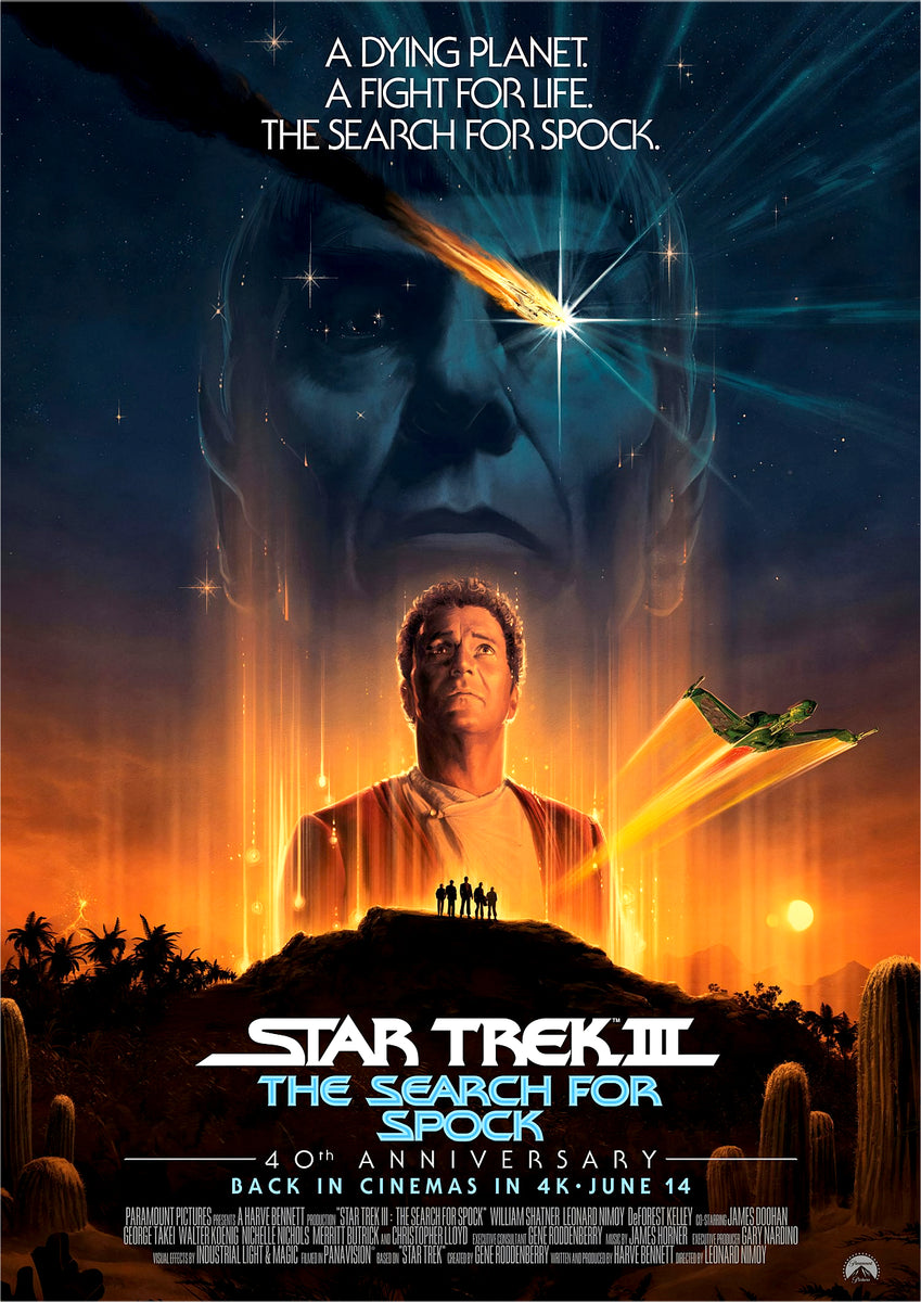 Star Trek III The Search For Spock 40th Anniversary 2024 Movie Poster ...